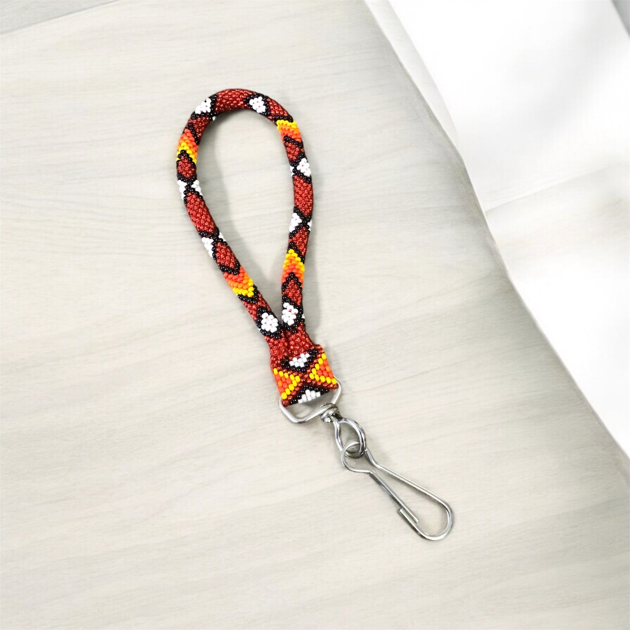 Red Native American Style Wrist Lanyard – OldTribes