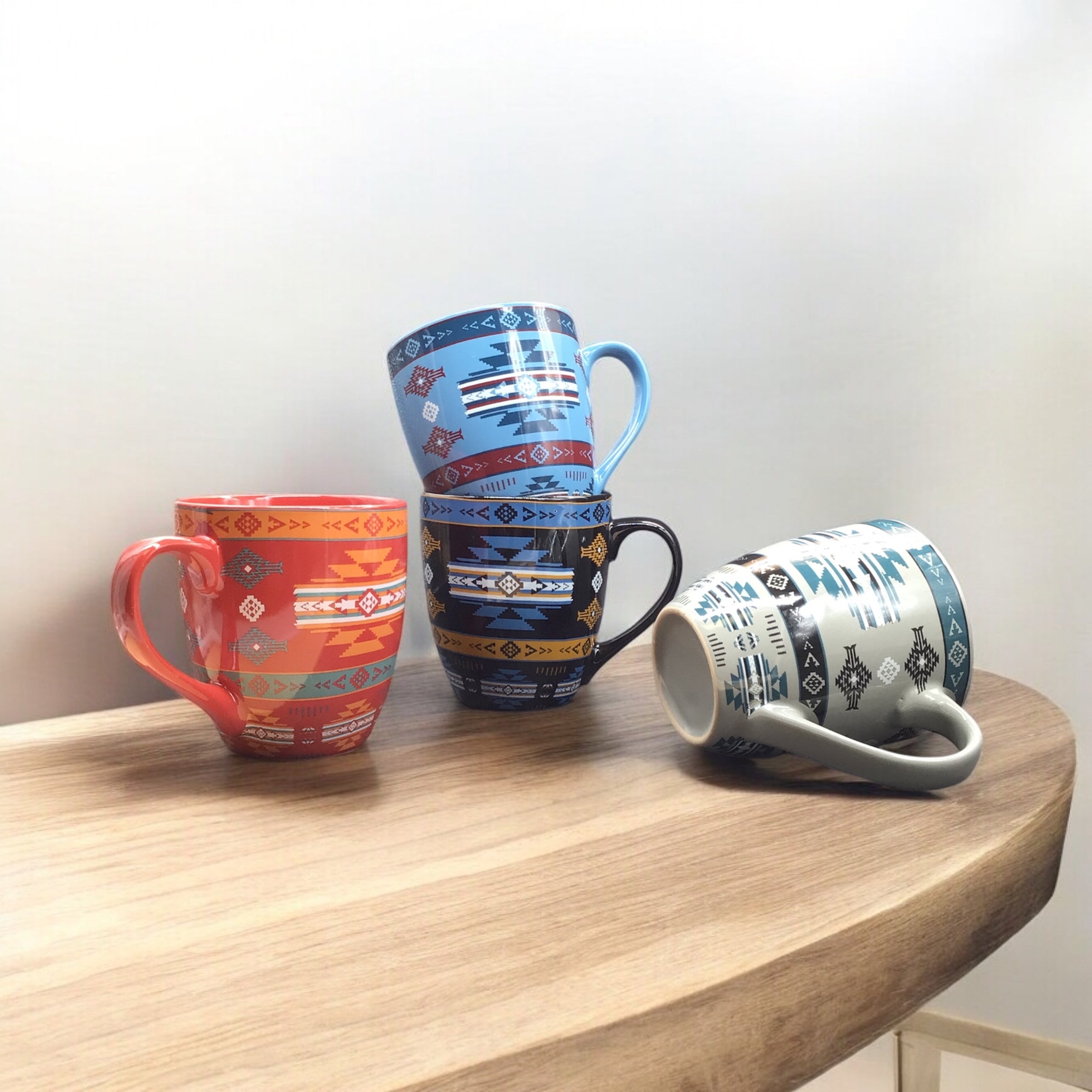Southwestern-style ceramic coffee mug set – OldTribes