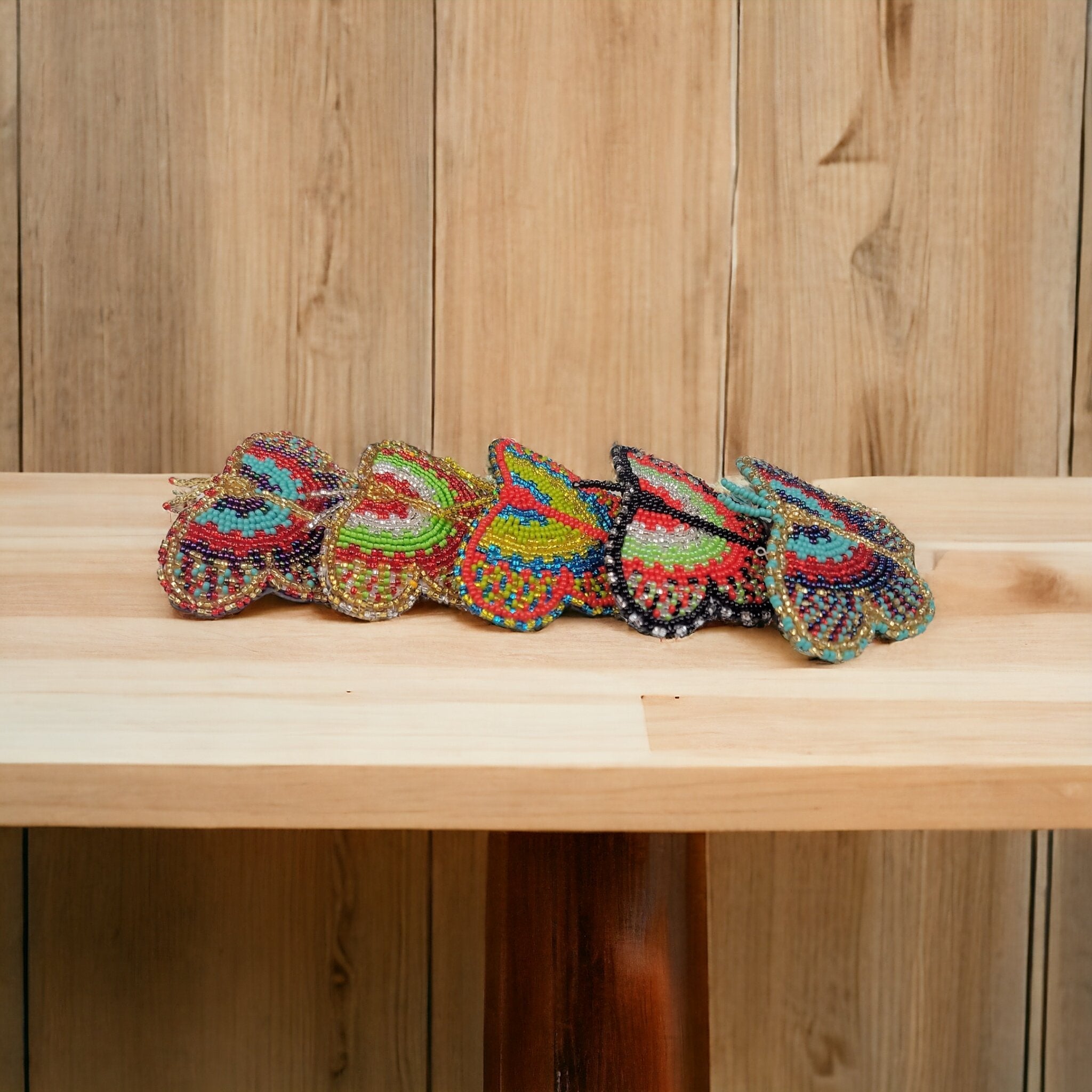 Butterfly Handmade Beaded Barrettes – OldTribes