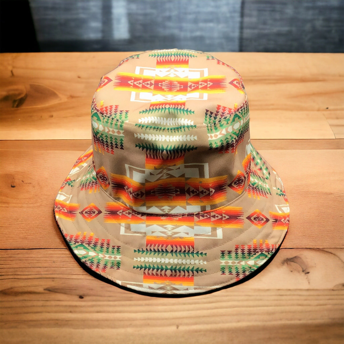 Beige Native design Bucket Hat( Native print ) – OldTribes