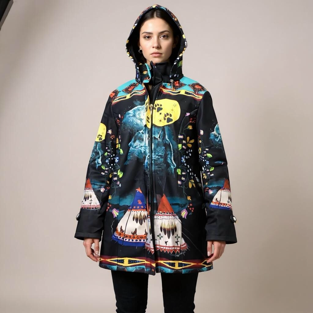 Eternal Wolf 3/4-Length Coat – OldTribes