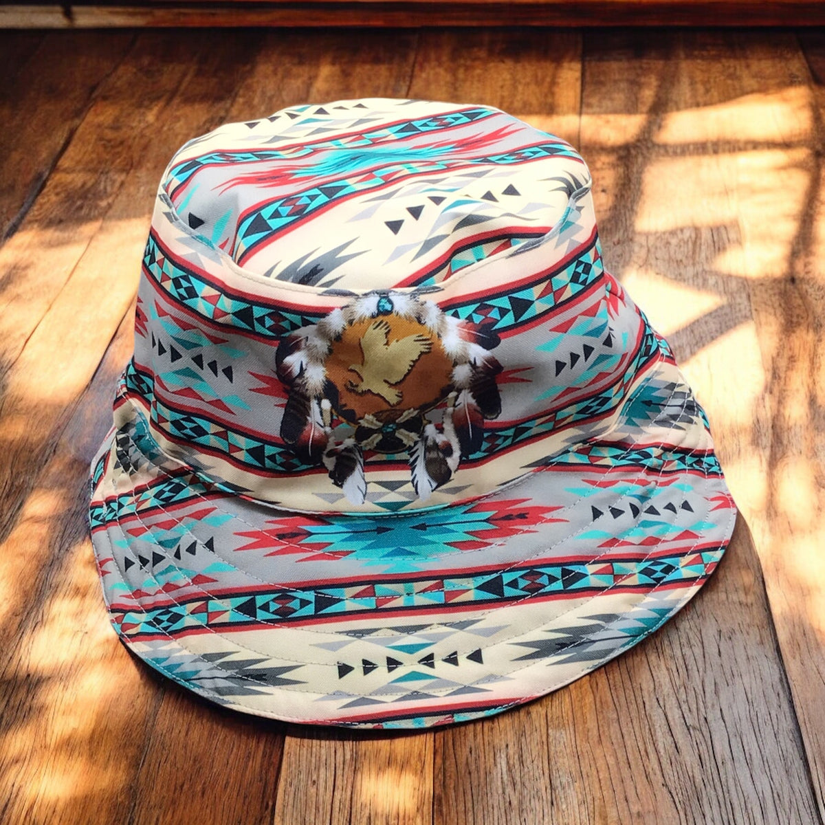 White Native design Bucket Hat( eagle ) – OldTribes