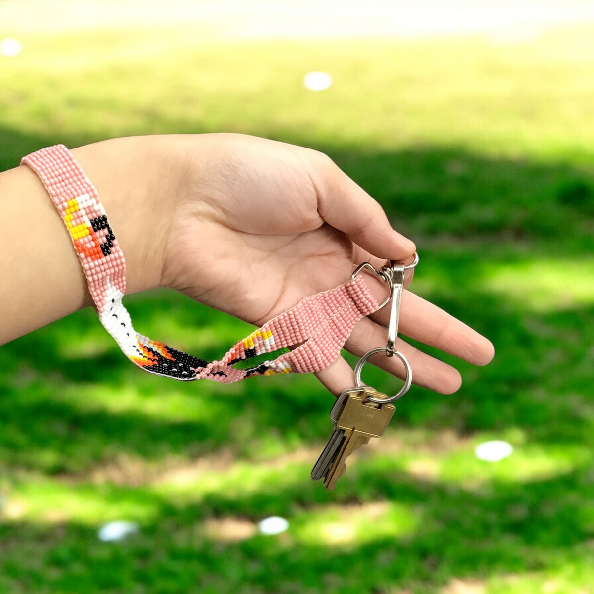 Light Red Native American Style Wrist Lanyard – OldTribes