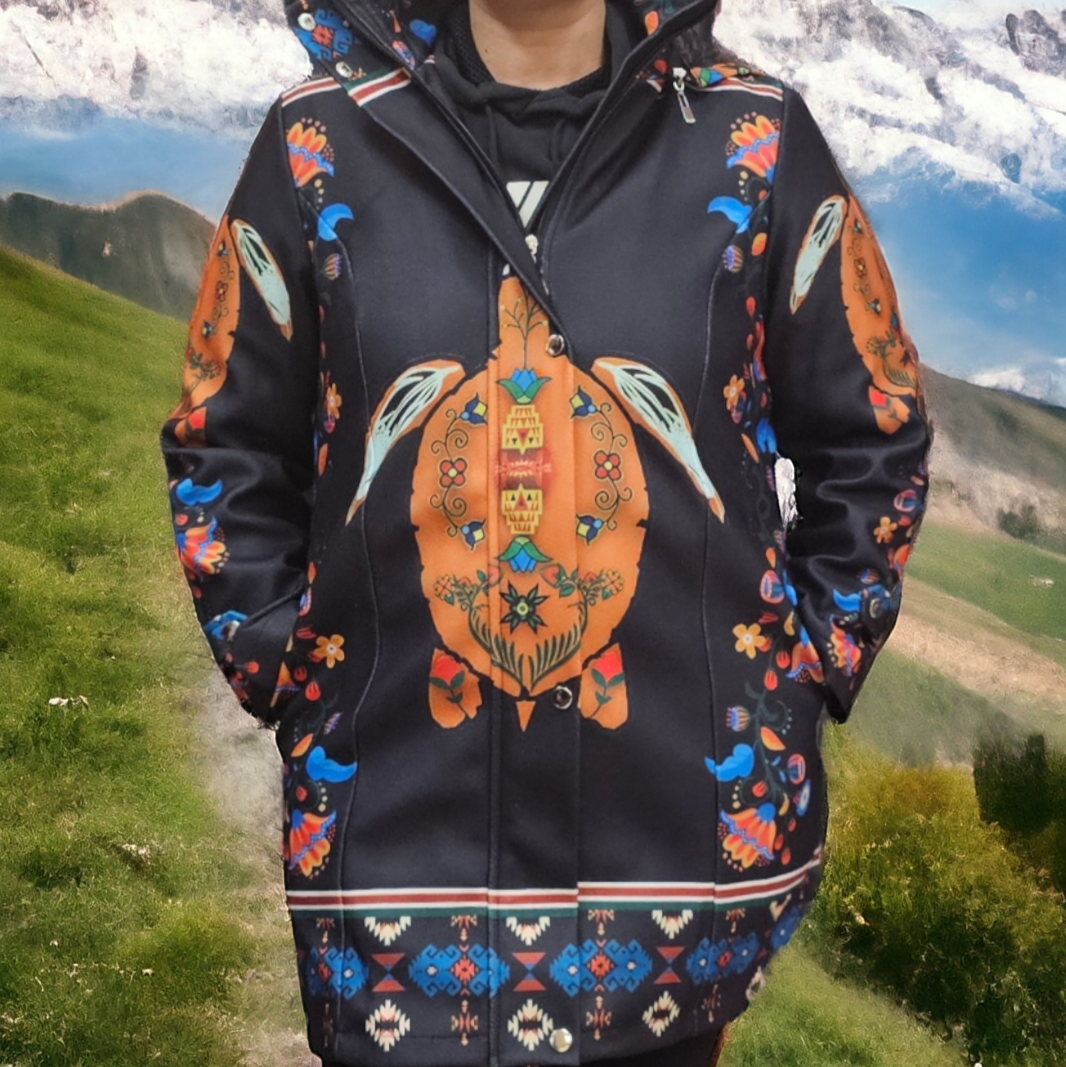 Emerald Turtle 3/4-Length Coat – OldTribes