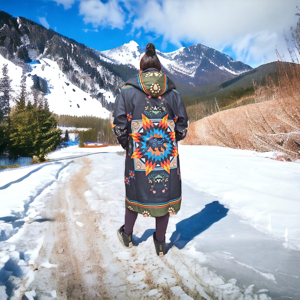 OLDTRIBES™ Courage Bear - Black Long Coat – OldTribes